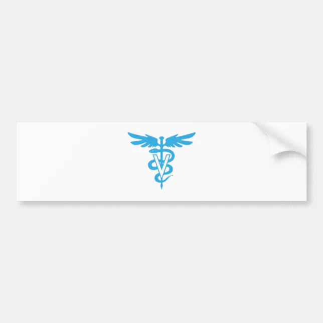 Veterinary medicine symbol bumper sticker | Zazzle