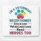 Veterinary Receptionist Cute Appreciation Paw Mouse Pad | Zazzle
