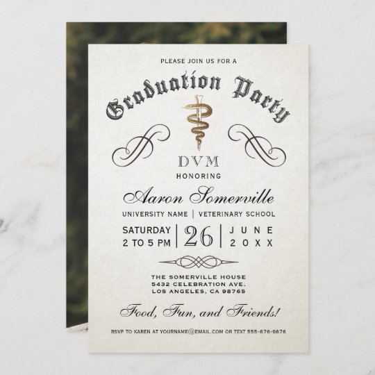 Veterinary School Graduation Invitations | Zazzle.com