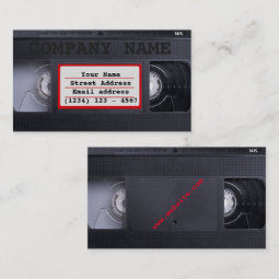 VHS business card | Zazzle