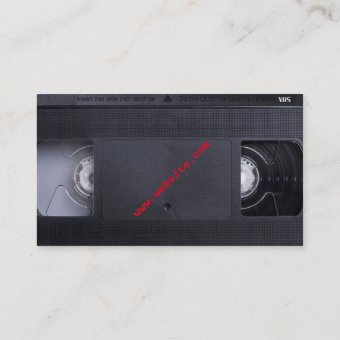VHS business card | Zazzle