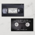 VHS cassette retro style faux look Business Card | Zazzle