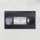 VHS cassette retro style faux look Business Card | Zazzle
