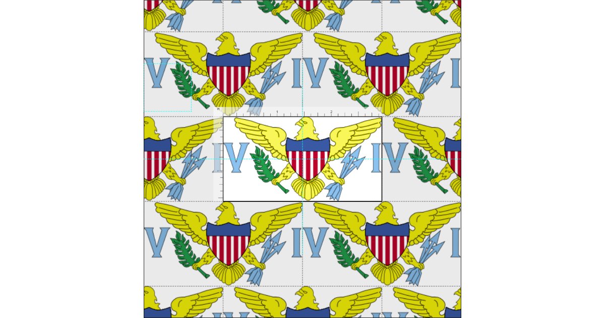 VI Flag fabric | Zazzle