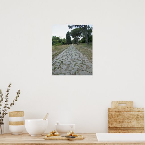 Via Appia Appian way, roman roadway Poster | Zazzle