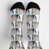 Vibe Retro Aesthetic Modern Mood Typography Socks | Zazzle