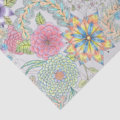 Vibrant Blossoms with Swirls of Vines and Leaves Tissue Paper | Zazzle