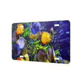 Vibrant Colorful Aquatic Tropical Sea Fish License Plate | Zazzle