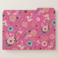 Vibrant | Colorful Modern Floral File Folder | Zazzle