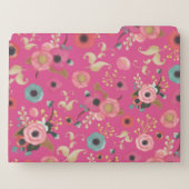 Vibrant | Colorful Modern Floral File Folder | Zazzle