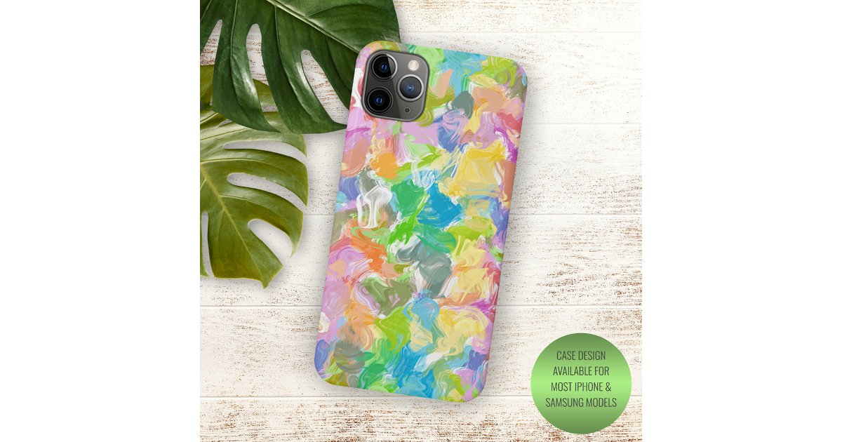 Vibrant Colorful Summer Paint Splatter Art Pattern Case-Mate iPhone ...