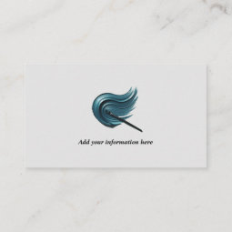 Vibrant Deep Blue Eye Shadow Business Card | Zazzle