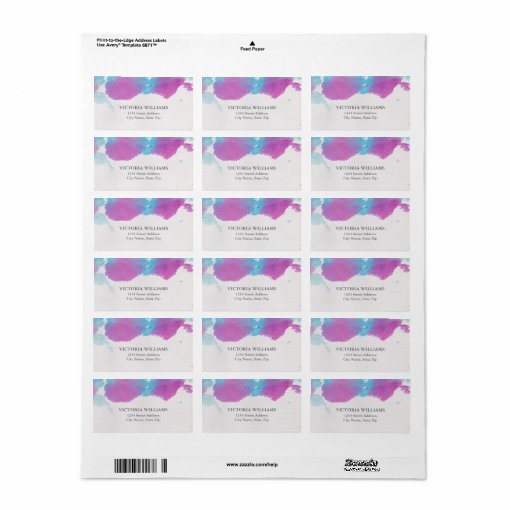 Vibrant Dreams Address Label | Zazzle