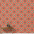 Vibrant Ethnic African Red Black Cream Geometric Wallpaper | Zazzle