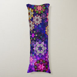 Vibrant Exploding Watercolor Mandalas Body Pillow | Zazzle