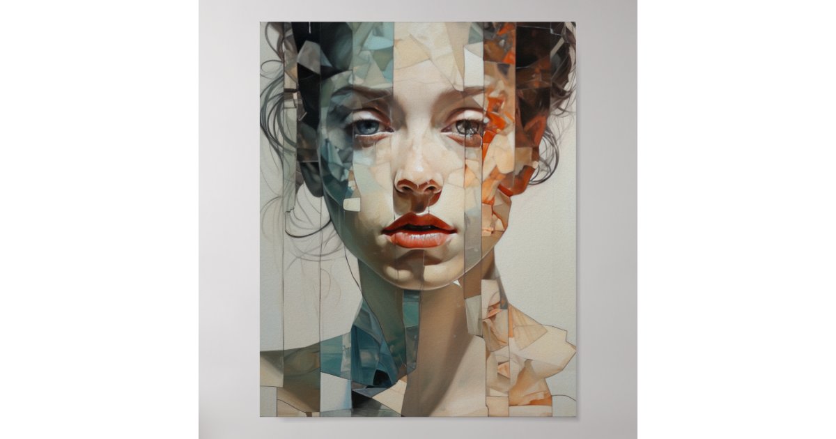 Vibrant Faces - Colorful Personalities Poster | Zazzle