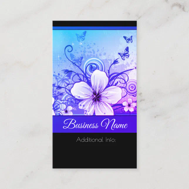 Vibrant Floral Business Card 2 | Zazzle