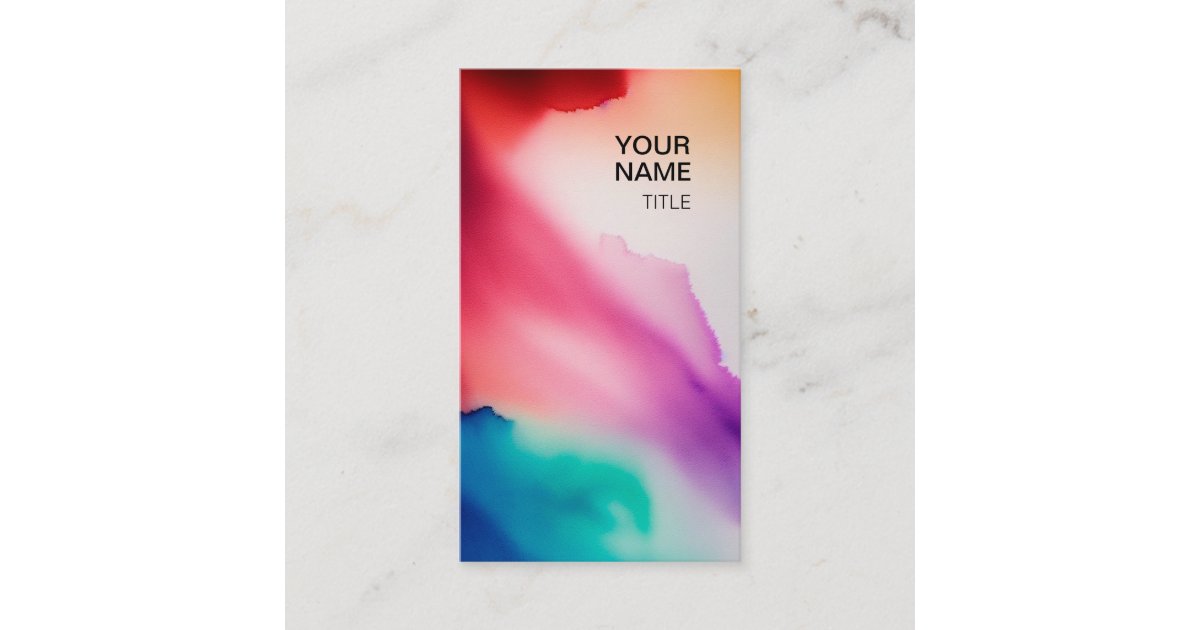 Vibrant Impressions Business Card | Zazzle