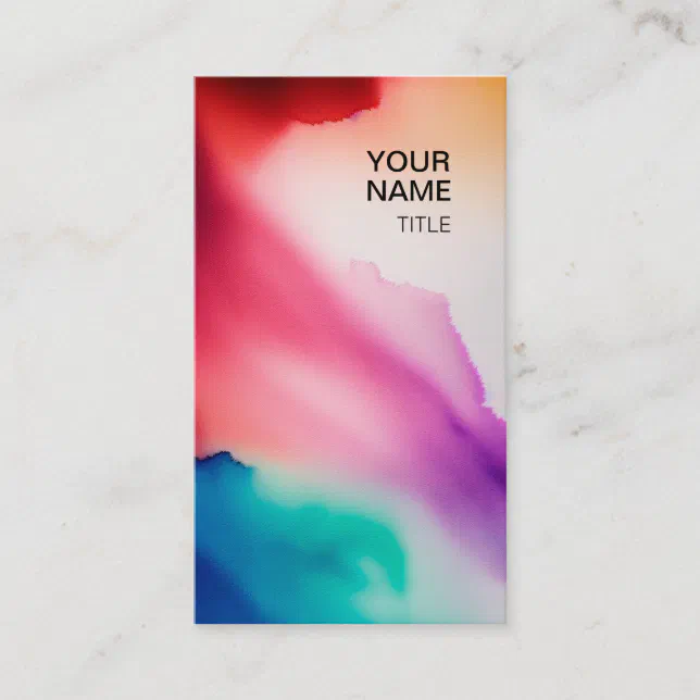 Vibrant Impressions Business Card | Zazzle