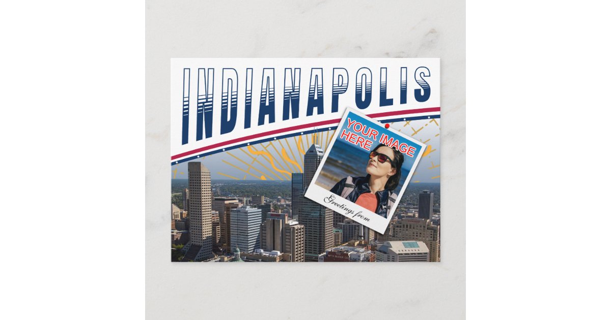 Vibrant Indianapolis Indiana Photo Collage Postcard | Zazzle