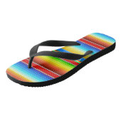 Vibrant Mexican Blanket Traditional Spanish Serape Flip Flops | Zazzle