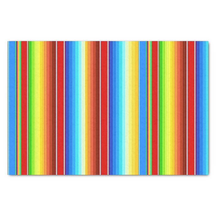 Vibrant Mexican Blanket Traditional Spanish Serape Tissue Paper ...