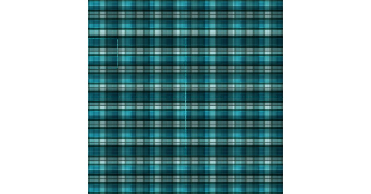 Vibrant & Modern Teal Plaid Pattern Fabric | Zazzle
