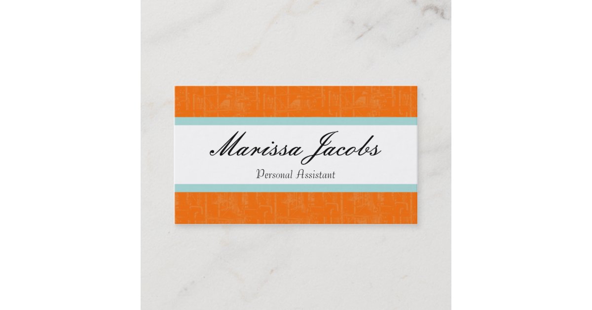 Vibrant Personal Assistant Business Card | Zazzle