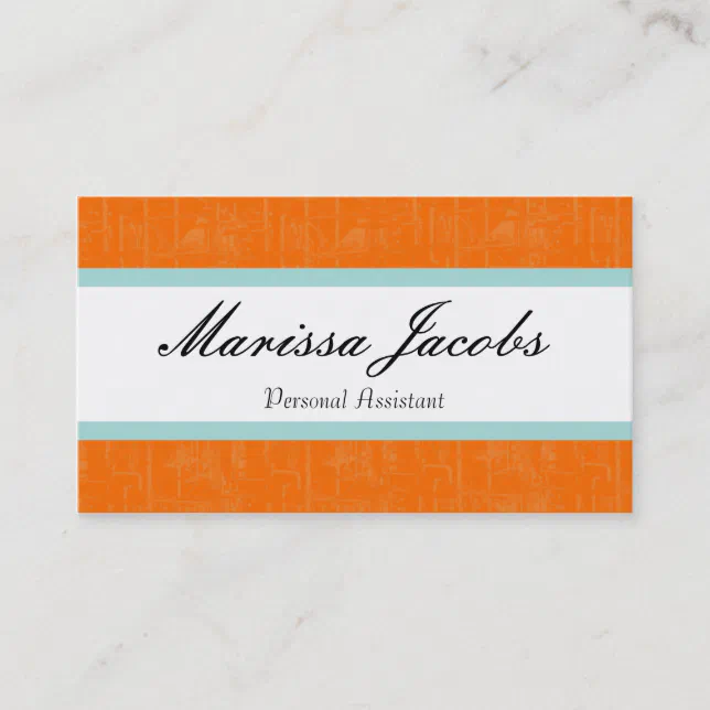 Vibrant Personal Assistant Business Card | Zazzle