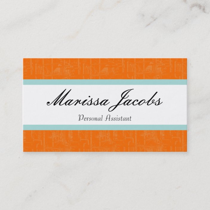 Vibrant Personal Assistant Business Card | Zazzle.com