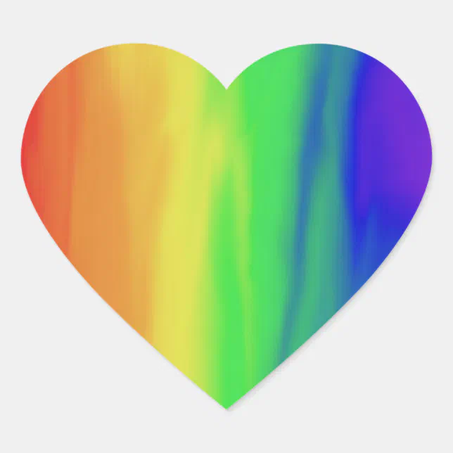 Vibrant Rainbow Pride Sticker | Zazzle