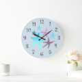 Vibrant Starfish Clock | Zazzle