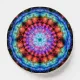 Vibrant Tie Dye Kaleidoscope Rainbow Mandala PopSocket | Zazzle