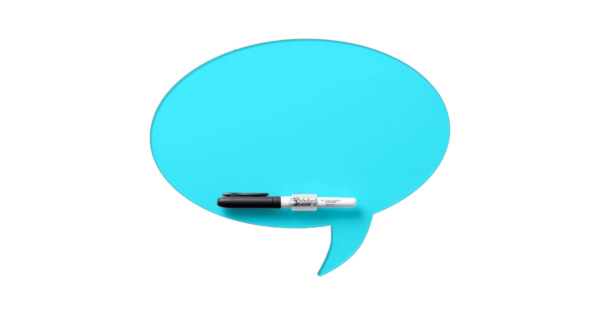 Vibrant Turquoise Sky Blue Color Customize This Dry Erase Board | Zazzle