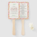 Vibrant Watercolors Summer Tulip Flowers Wedding Hand Fan | Zazzle