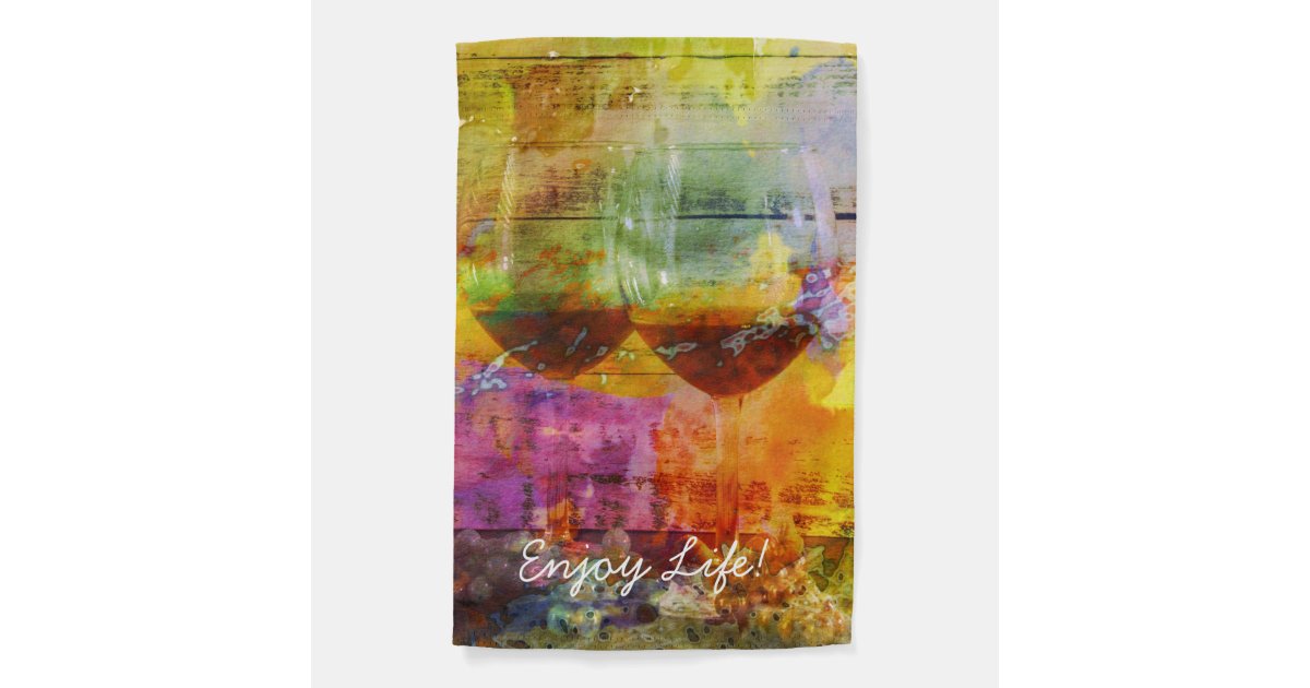 Vibrant Wine Garden Flag | Zazzle