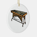 vibraphone simple instrument design.png ceramic ornament | Zazzle