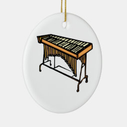 vibraphone simple instrument design.png ceramic ornament | Zazzle