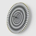 Vibrating Circle - Optical Illusion Large Clock | Zazzle