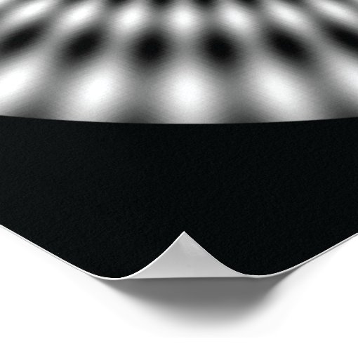 Vibrating Circle - Optical Illusion Poster | Zazzle