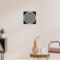 Vibrating Circle - Optical Illusion Poster | Zazzle