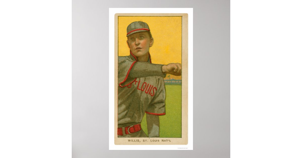 Vic Willis Baseball Card 1911 Poster | Zazzle
