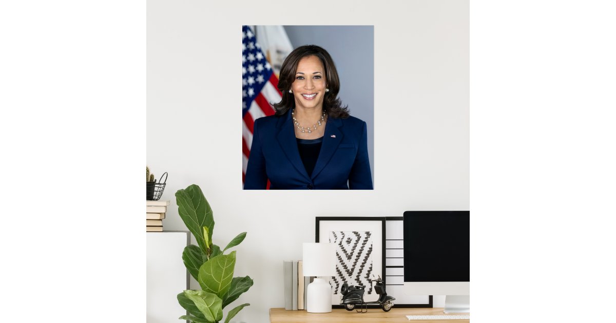 Vice President Kamala Harris Official Photo Poster | Zazzle
