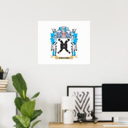 Vickers Coat of Arms - Family Crest Poster | Zazzle