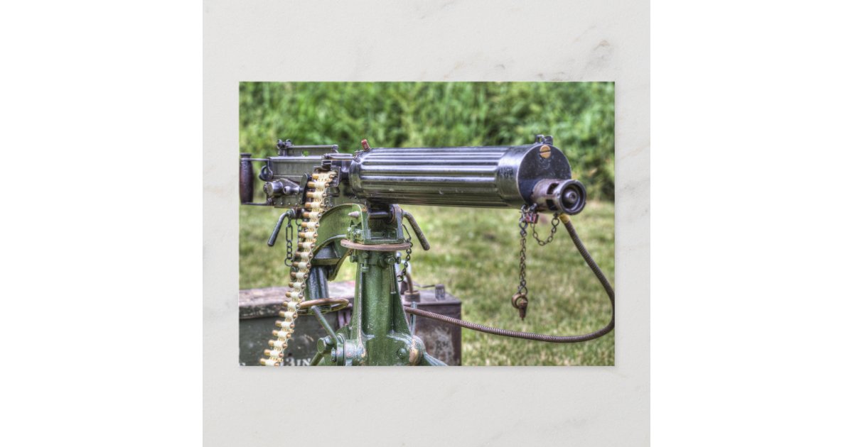 Vickers Machine Gun Postcard | Zazzle