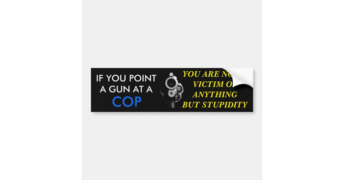 VICTIM BUMPER STICKER | Zazzle