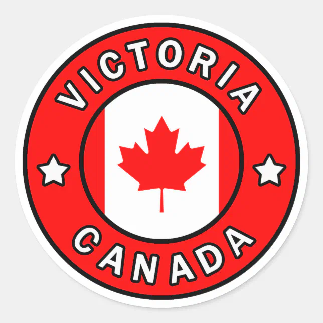Victoria Canada Classic Round Sticker | Zazzle