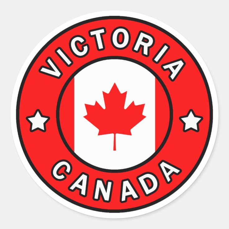 Victoria Canada Classic Round Sticker | Zazzle