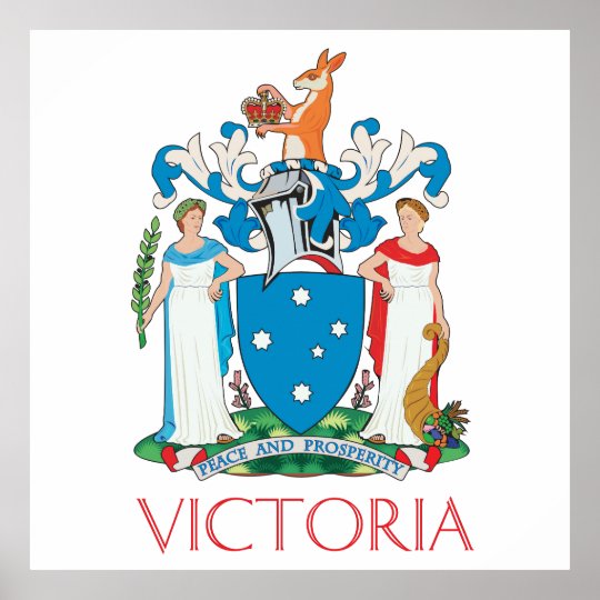 Victoria coat of arms poster | Zazzle.com