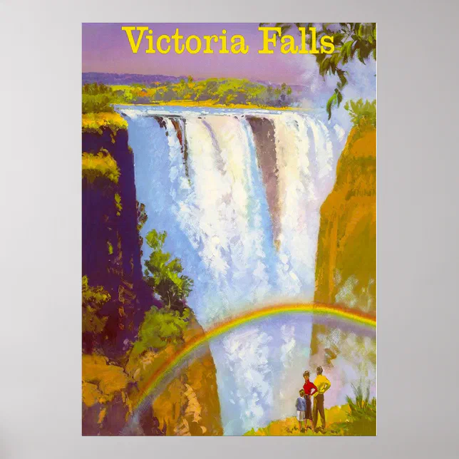 VICTORIA FALLS POSTER | Zazzle